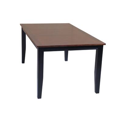 Aden Dining Table In Light Cherry And Black - Overstock - 17853900