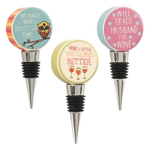 Illustrated Stopper Assortment by Blush - Overstock - 17926518