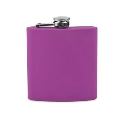Purple Soft Touch Flask - Overstock - 17927136