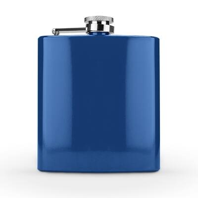 Spectrum Glossy Blue 6 Ounce Flask by True - Overstock - 17927179