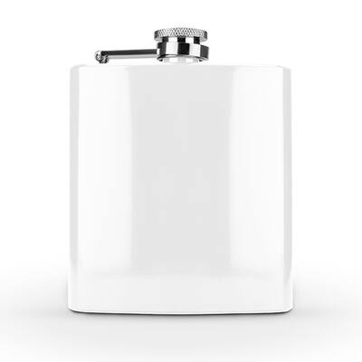Spectrum Glossy White 6 Ounce Flask by True - Overstock - 17927333