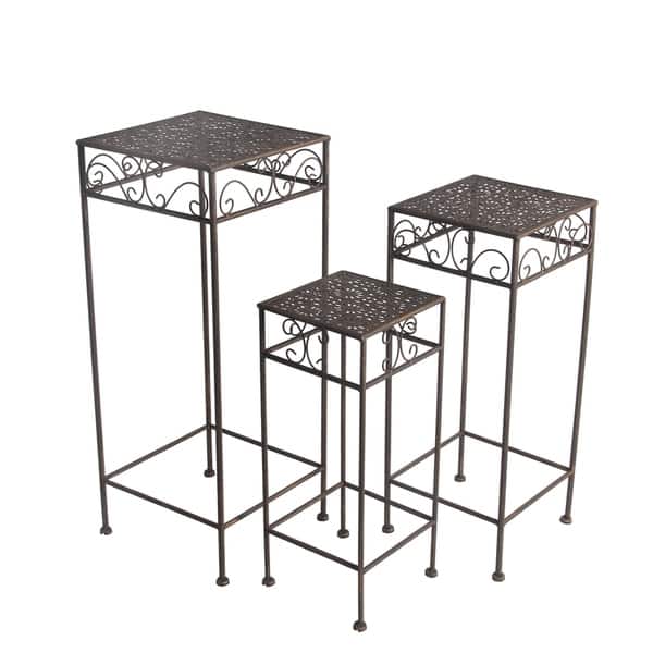 3 Pc Iron Plant Stands - Square - Bed Bath & Beyond - 17931901