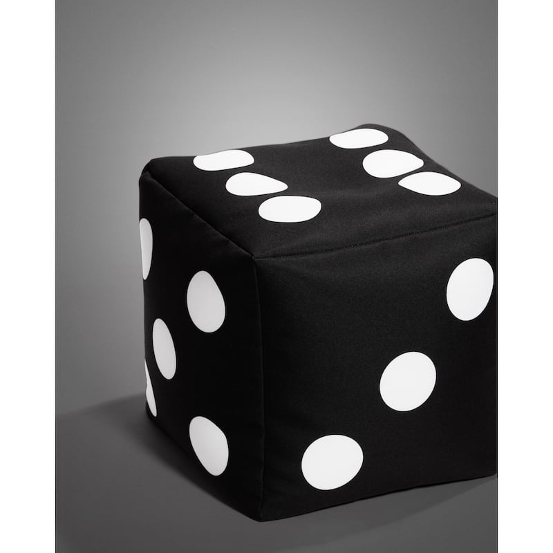 Cube Dice Bean Bag Pouf - Overstock - 17952817