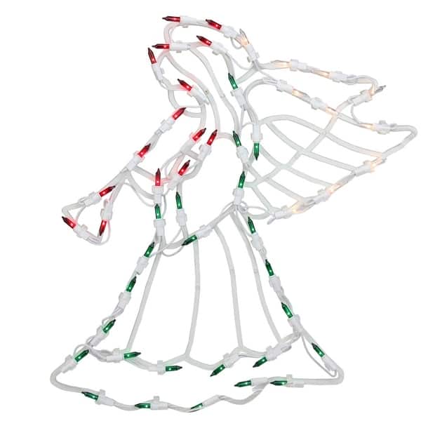 18" Lighted Angel Christmas Window Silhouette Decoration - On Sale ...