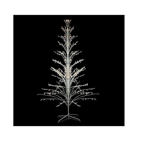 4' White Lighted Christmas Cascade Twig Tree Outdoor Decoration - Clear ...
