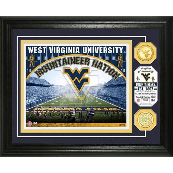 University of West Virginia Bronze Coin Photo Mint - Multi-color - Bed ...