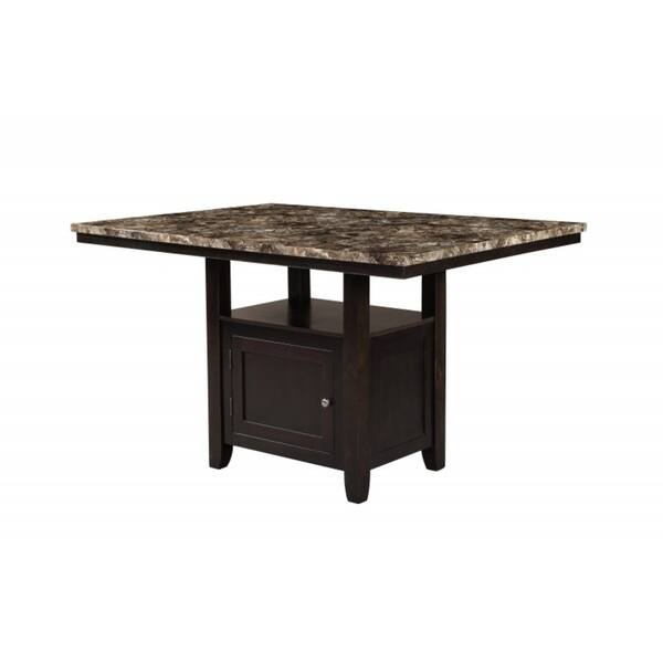 Best Quality Furniture Counter Height Faux Marble Table Top Dining ...