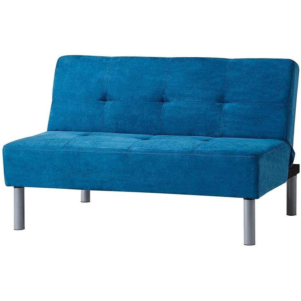 Mini-Futon - Teal Blue - Overstock - 17976152