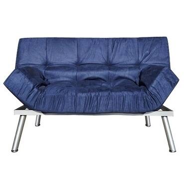 Cozy Sofa (Mini-Futon) - Navy - Overstock - 17976155