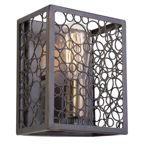 Aztec Lighting Industrial 1-light Olde Bronze Wall Sconce - Bed Bath ...