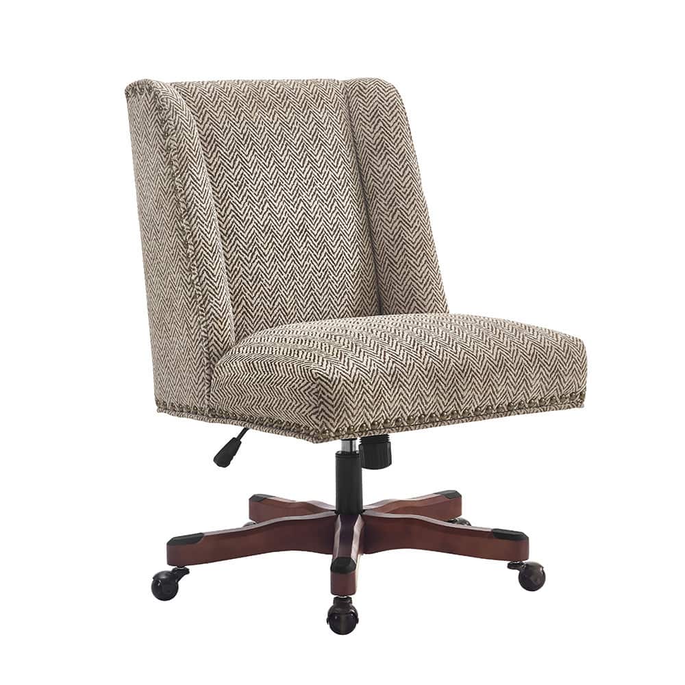 Cabot Office Chair Brown - Dark Walnut Wood Base - Overstock - 17981638