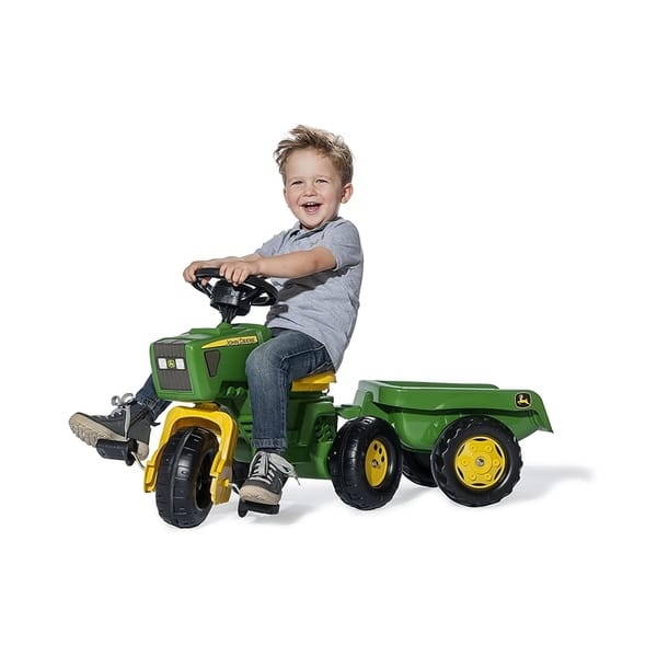 John Deere 3 Wheel Trac w/ Trailer - Green - Bed Bath & Beyond - 17994407