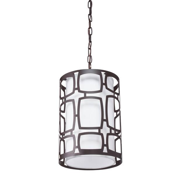 Aztec Lighting Transitional Olde-bronze-finished Steel and Glass 60 ...