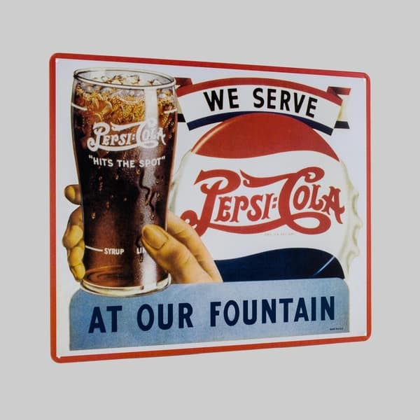 Vintage Pepsi Cola Metal Sign Wall Décor - Bed Bath & Beyond - 18018220
