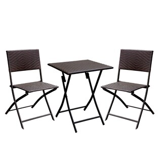 Seren Cottage Style 3-Pc Patio Set, Expresso - Bed Bath & Beyond - 18020843