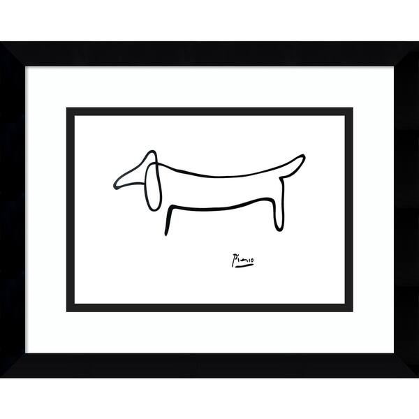 Porch & Den Pablo Picasso 'Le Chien (The Dog)' Framed Art Print - Bed ...