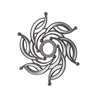 24 in. Mirrored Ceiling Medallion in Silver leaf - Bed Bath & Beyond ...