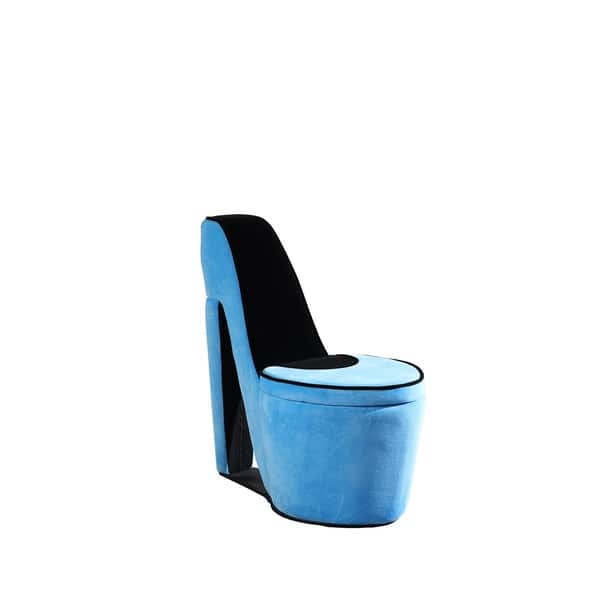 32.86-inch Glamour Girl Modern Living Room High Heel Storage Chair ...