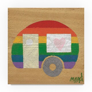 Nicole Dietz 'Rainbow Camp' Canvas Art - Bed Bath & Beyond - 18043841