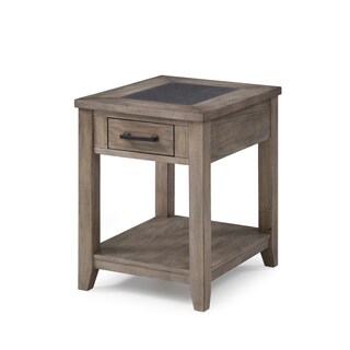 Nevada Honey Amber End Table with One Drawer And Open Shelf - Bed Bath ...