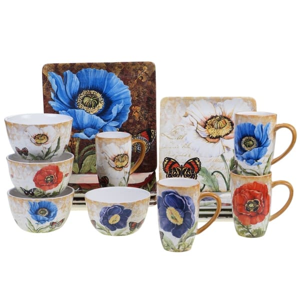 Certified International Poppy Garden 16 pc Dinnerware Set - Bed Bath ...