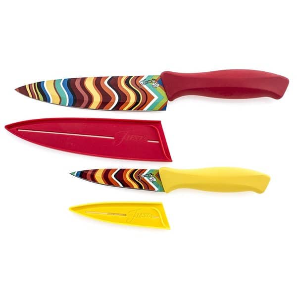 Fiesta 4-Piece Chevron Decal Knife Set - Bed Bath & Beyond - 18049839