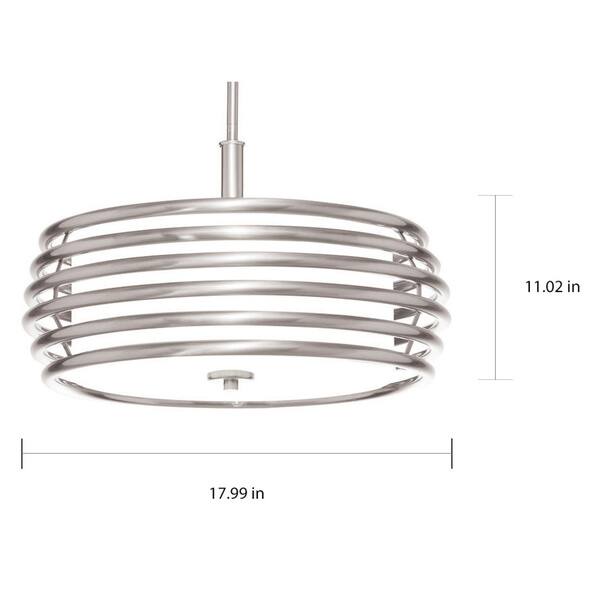 Aztec Lighting Contemporary 3-light Brushed Nickel Pendant - Bed Bath ...