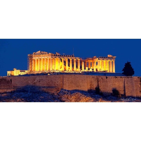 "The Parthenon" by Howard Clark, Canvas Giclee Wall Art - Bed Bath ...