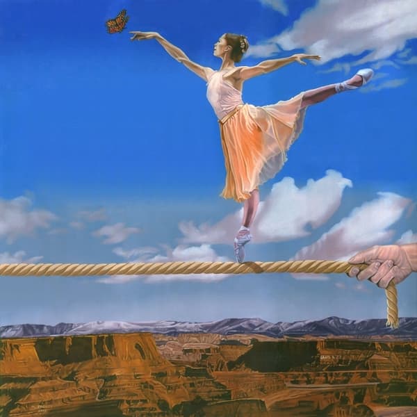 "Rope Dancer" by Michael Bridges, Canvas Giclee Wall Art - Bed Bath ...