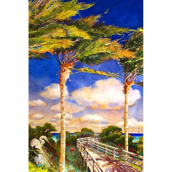 "Boardwalk" by Jim Gerard Holehouse, Canvas Giclee Wall Art - Bed Bath ...
