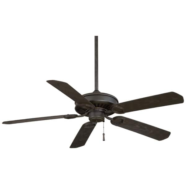 Minka Aire Sundowner Black Iron 5 Blade 54 Inch Ceiling Fan - Bed Bath ...