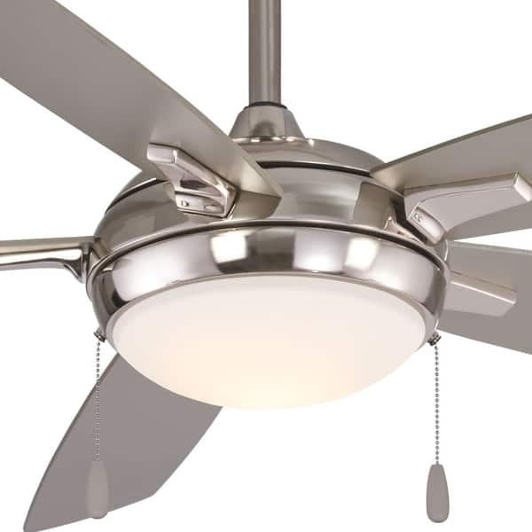 Minka Aire Lun Aire Brushed Nickel 5 Blade 54 Inch LED Ceiling Fan ...