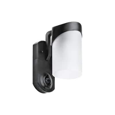Maximus Smart Home Security Outdoor Light & Camera- Contemporary Black ...