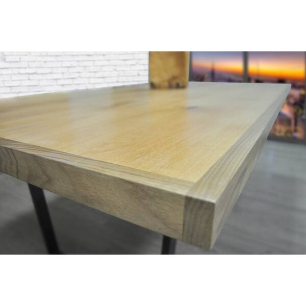 SOLIS Castillo 11-Piece Solid Wood Conference Table Set with Wood and White Bonded Leather ...