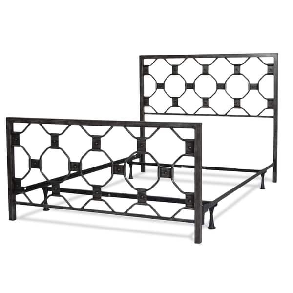 Leggett & Platt Baxter Metal Bed in Heritage Silver Finish - Bed Bath ...