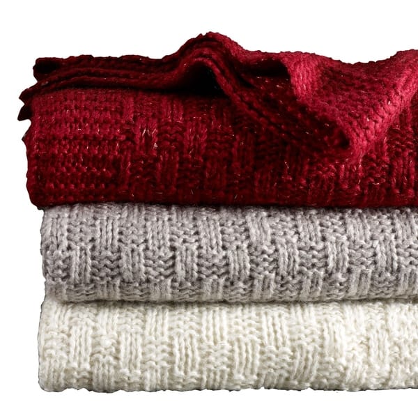 Brielle Glamour Woven Metallic Throw - Bed Bath & Beyond - 18090865