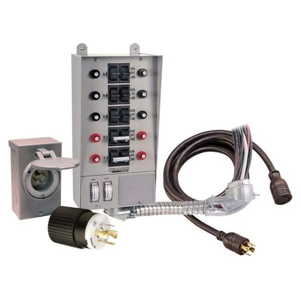 Reliance Controls 30 amps 1 space 10 circuits 250 volts Wall Double ...