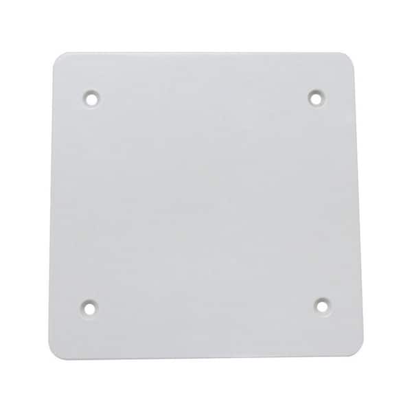 Sigma Square Plastic 2 gang Blank Box Cover For Closure of Unused Box ...