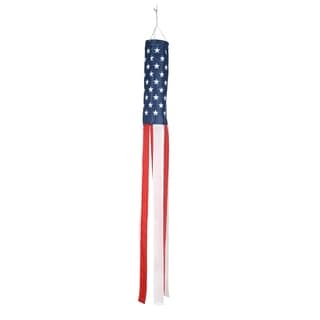 Breezy Summer Time USA Windsock - 60 Inches - Blows in the wind By Trademark Innovations - Bed ...