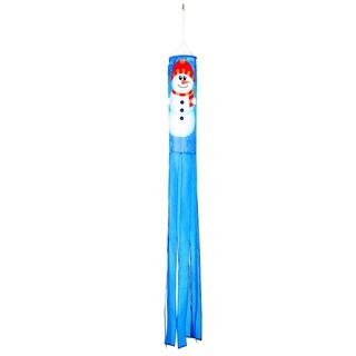 Trademark Innovations 60" Breezy Snowman Design Column Windsock - Bed ...