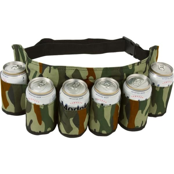 Redneck 6 Pack Beer & Soda Can Holster Belt - Camouflage Design by EZ ...