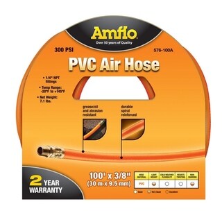 Amflo PVC Air Hose 1/4 in. x 100 ft. L 300 psi - Bed Bath & Beyond - 18105549