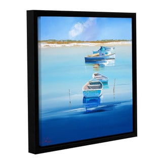 Craig Trewin Penny's River Moorings, Gallery Wrapped Floater-framed ...