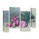 Mary E Butler 'Oleander Blossom' Gallery-wrapped Staggered Canvases ...