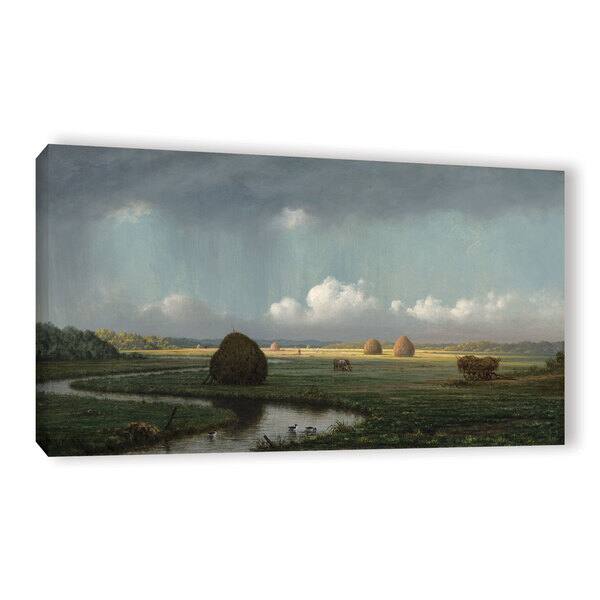 Martin Johnson Heade's Sudden Shower Newbury Marshes, Gallery Wrapped Canvas - Bed Bath & Beyond ...