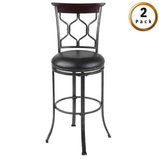 Leggett & Platt Tallahassee Metal Bar or Counter Stool with Padded ...