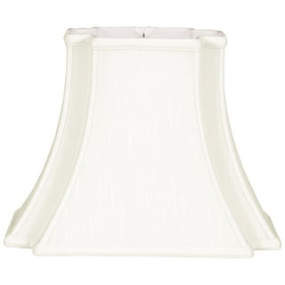 Royal Designs Rectangle Bell Inverted Corner Designer Lamp Shade, White ...