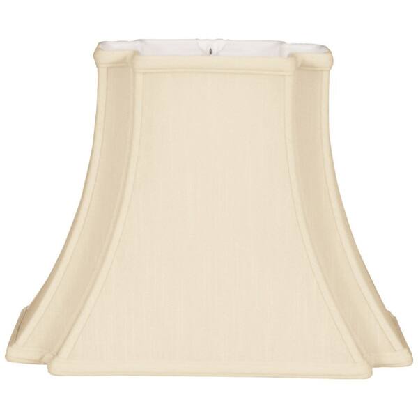 Royal Designs Rectangle Bell Inverted Corner Designer Lamp Shade, Beige ...
