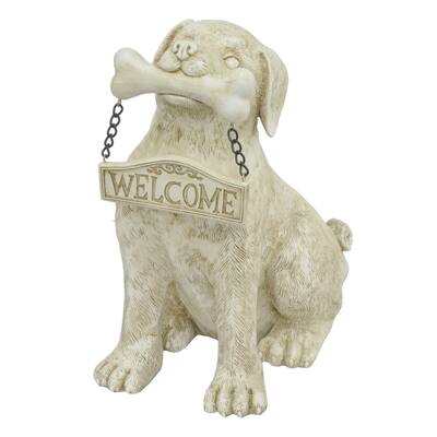 Three Hands Dog Welcome Sign - Overstock - 18146236