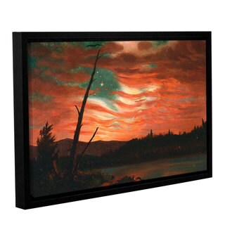 Frederick Edwin Church's Our Banner in the Sky, Gallery Wrapped Floater-framed Canvas - Bed Bath ...